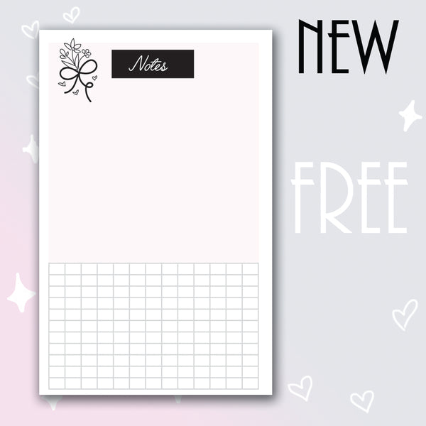 Freebie Notes Insert- POCKET RINGS – BrookeEvahPrints
