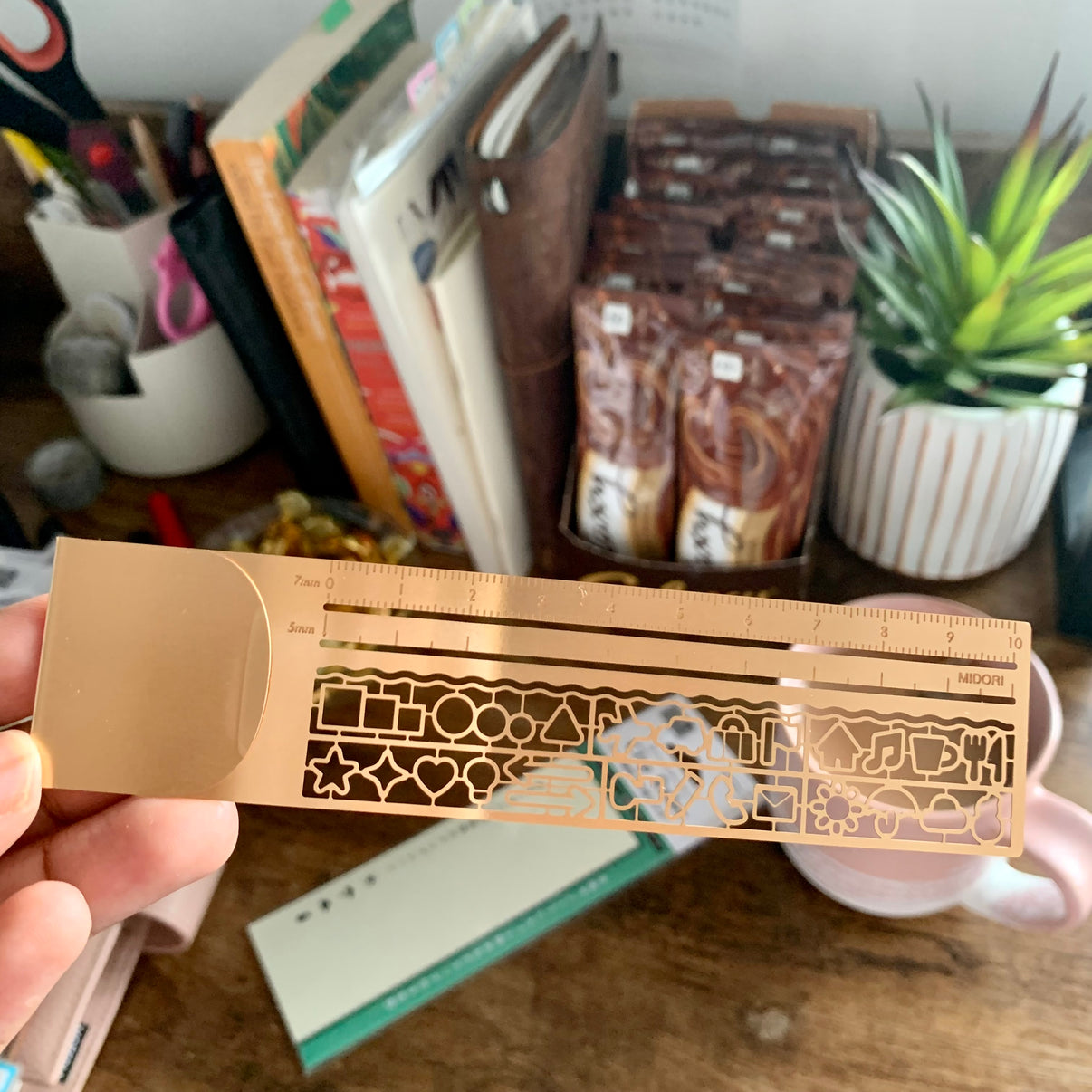 Midori Clip Ruler - Copper – BrookeEvahPrints